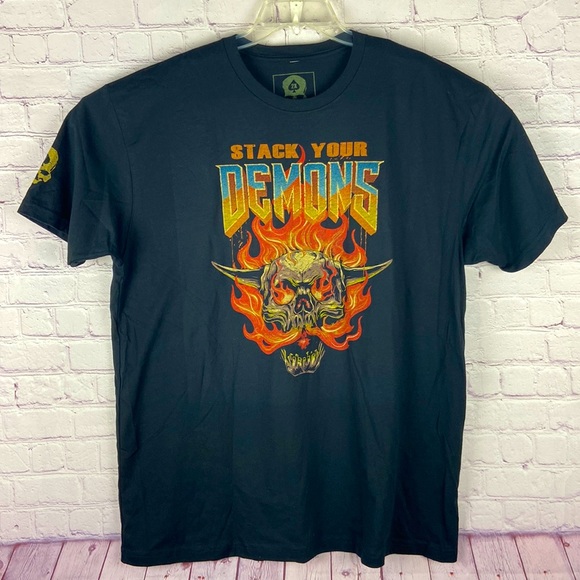 Zero Foxtrot | Shirts | Zero Foxtrot Mens Stack Your Demons Doom Ref ...